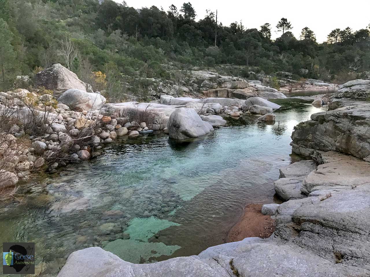 La rivière du Cavu, Sainte-Lucie de Porto-Vecchio en Corse
