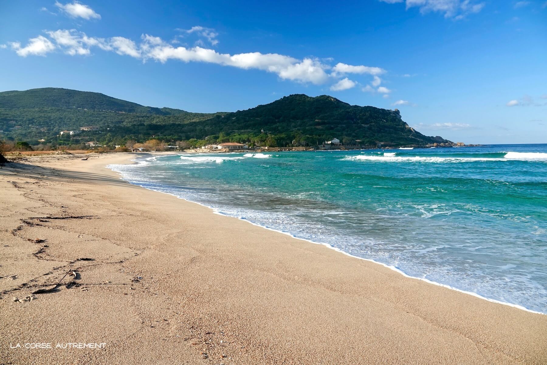 La plage de Portigliolo dans le golfe du Valinco