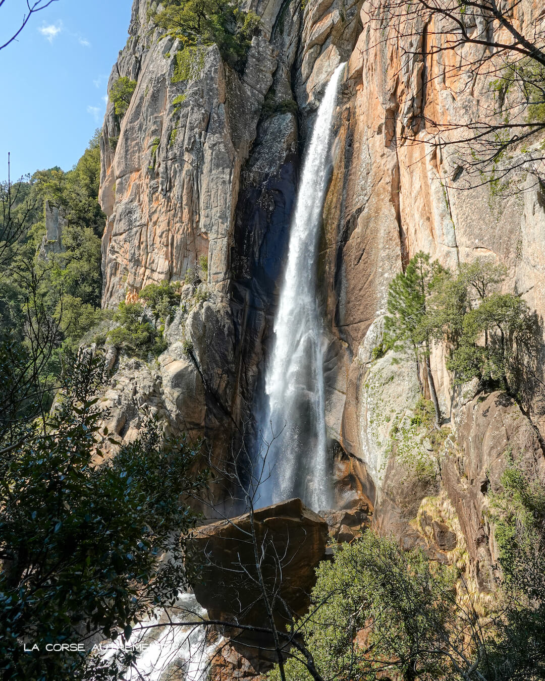 Forêt de l'Ospédale : Cascade Piscia di Gallu